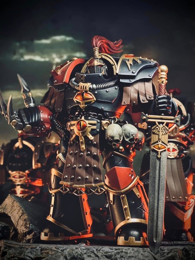 (Custom made) Joytoy Abaddon Head Son of Horus warhammer 30k, Hobbies ...