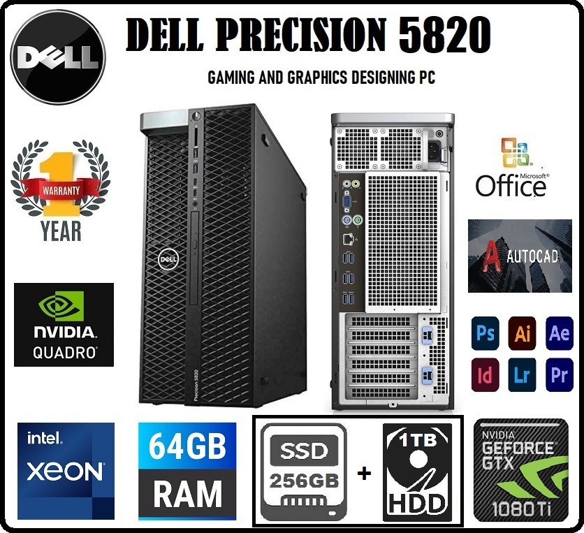 Dell Precision 5820 (Gaming & Designing WorkStation) Nvidia 11GB ...