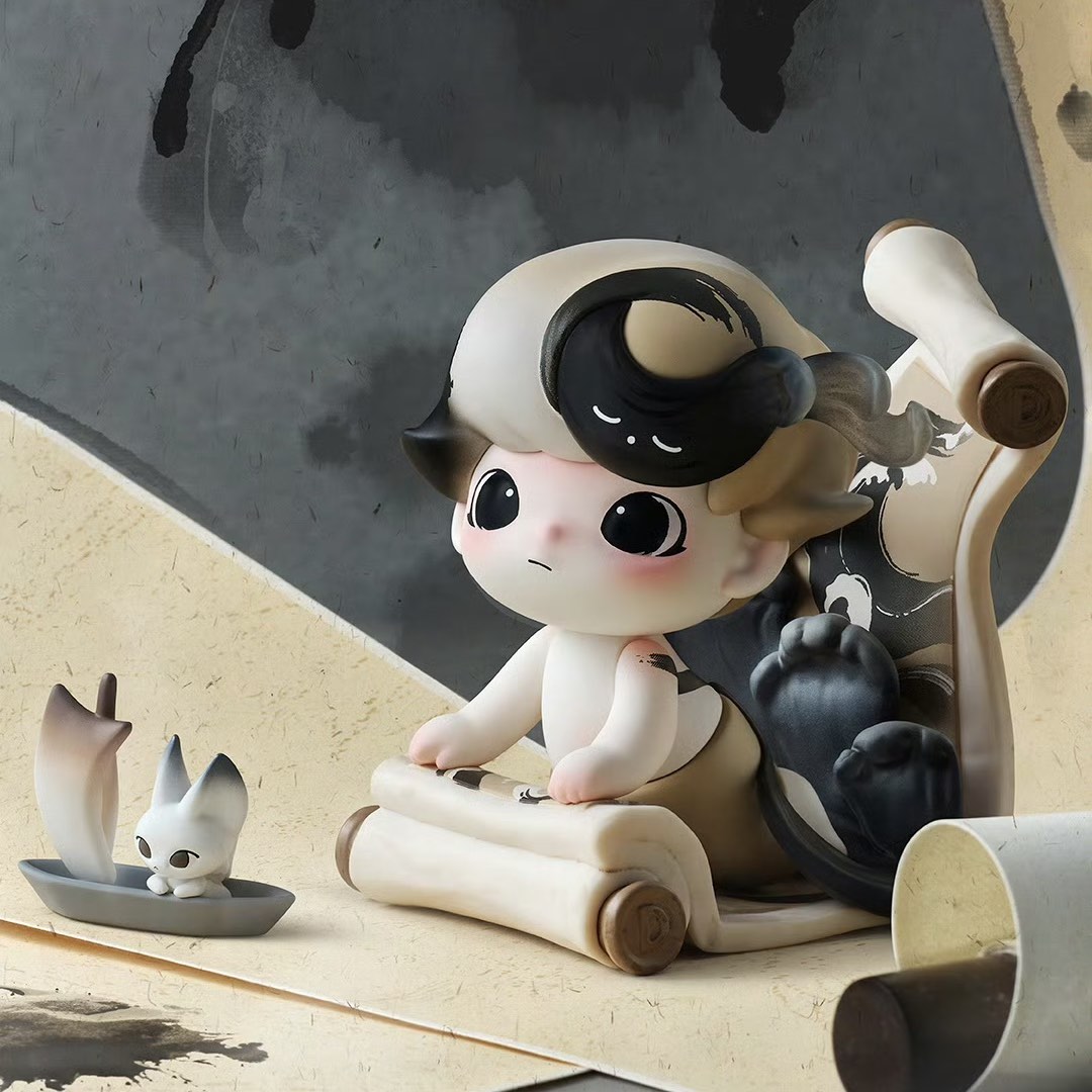 BNIF POP MART DIMOO RIVER SCROLL STORIES IN THE CUP, Hobbies & Toys ...