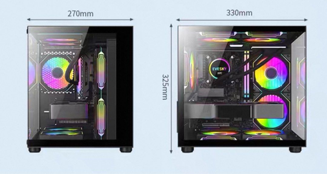 LAST ONE: Dual chamber MATX Case, Computers & Tech, Parts & Accessories ...