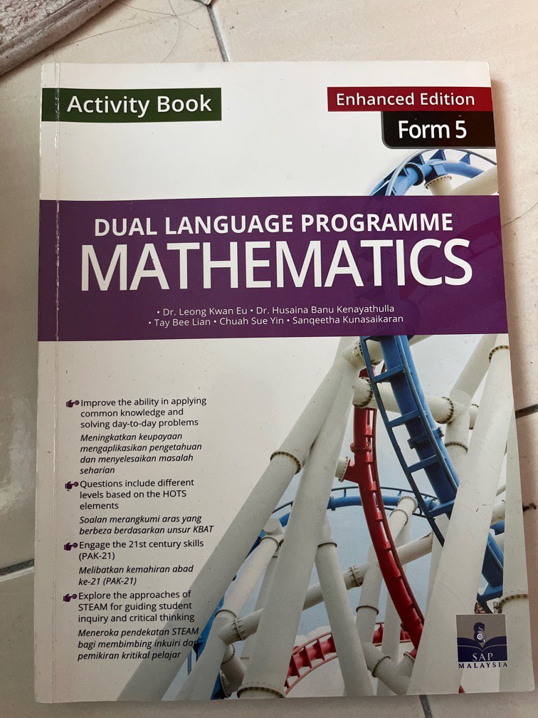 DUAL LANGUAGE MATHEMATICS FOR FORM5 STUDENTS, Hobbies & Toys, Books ...