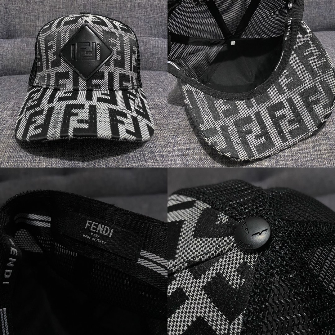 FENDI ROMA MONOGRAM TRUCKER HAT, Men's Fashion, Watches & Accessories ...