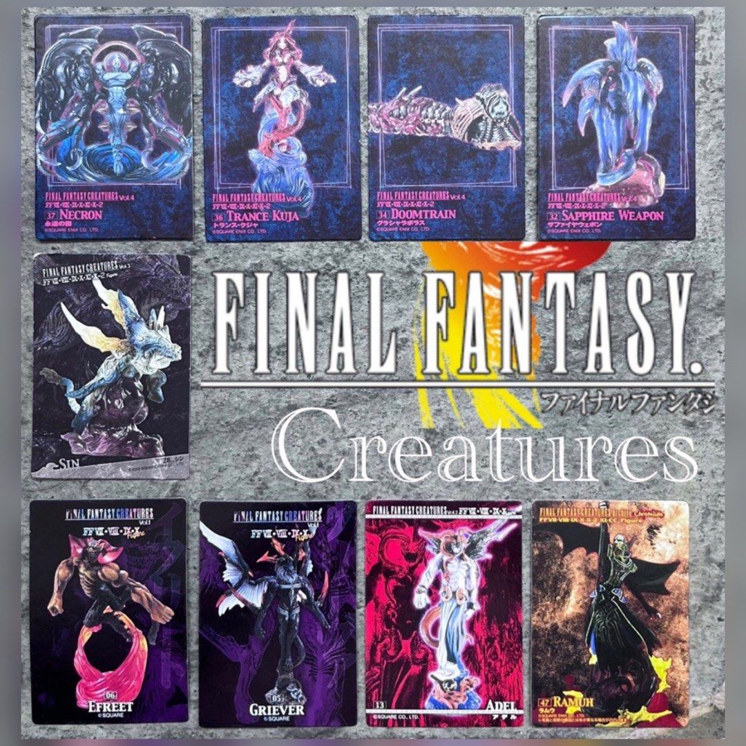 Final Fantasy Creatures Series Pre- Painted or Clear Version Vintage ...