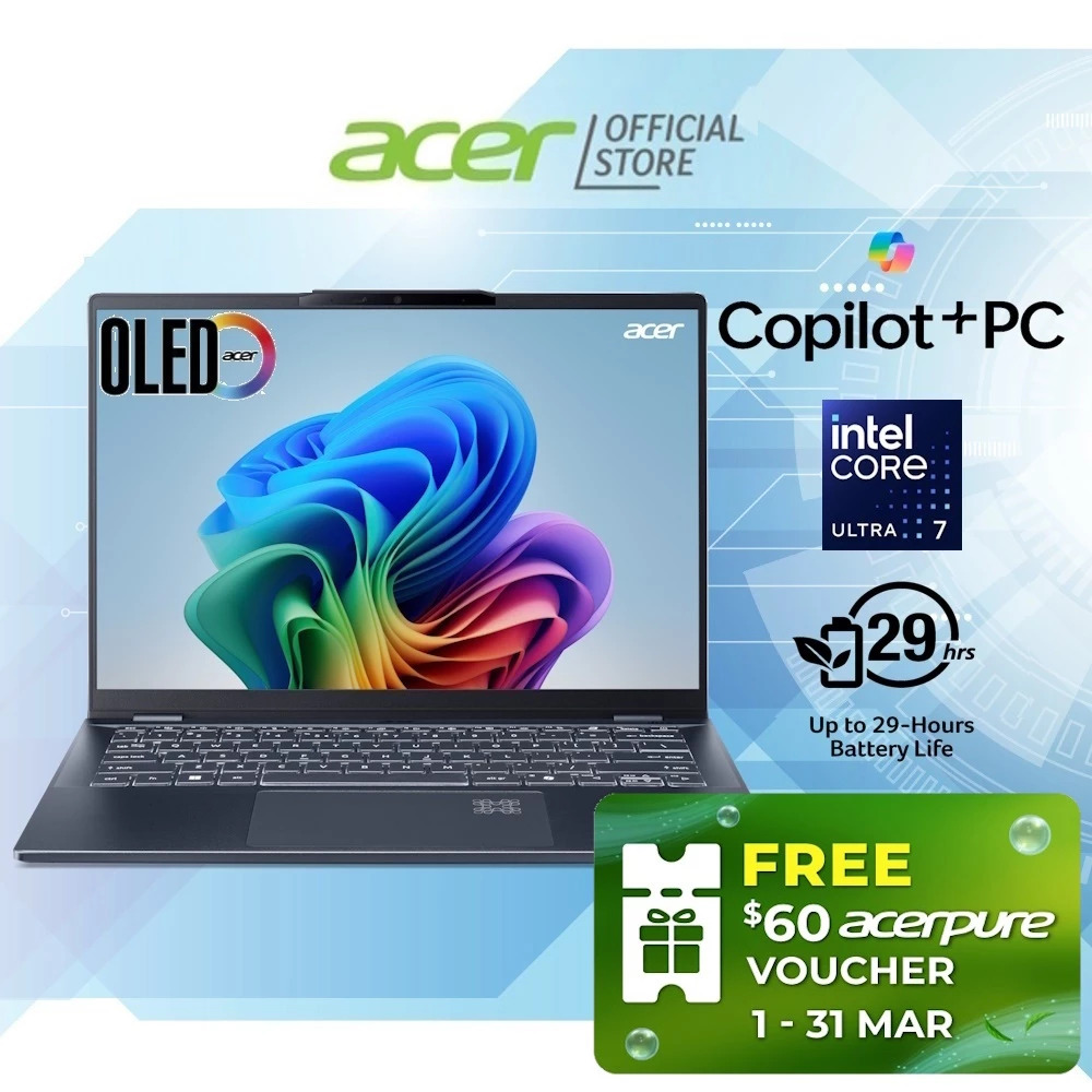 [Free $60 Acerpure Voucher] [LATEST Copilot+ PC] [Intel Core Ultra 7 ...