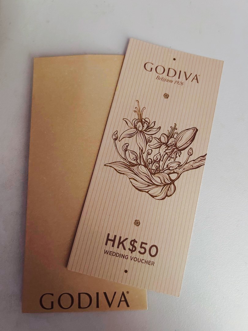 Godiva $50 禮券, 門票＆禮券, 現金券、兌換券、禮券 - Carousell