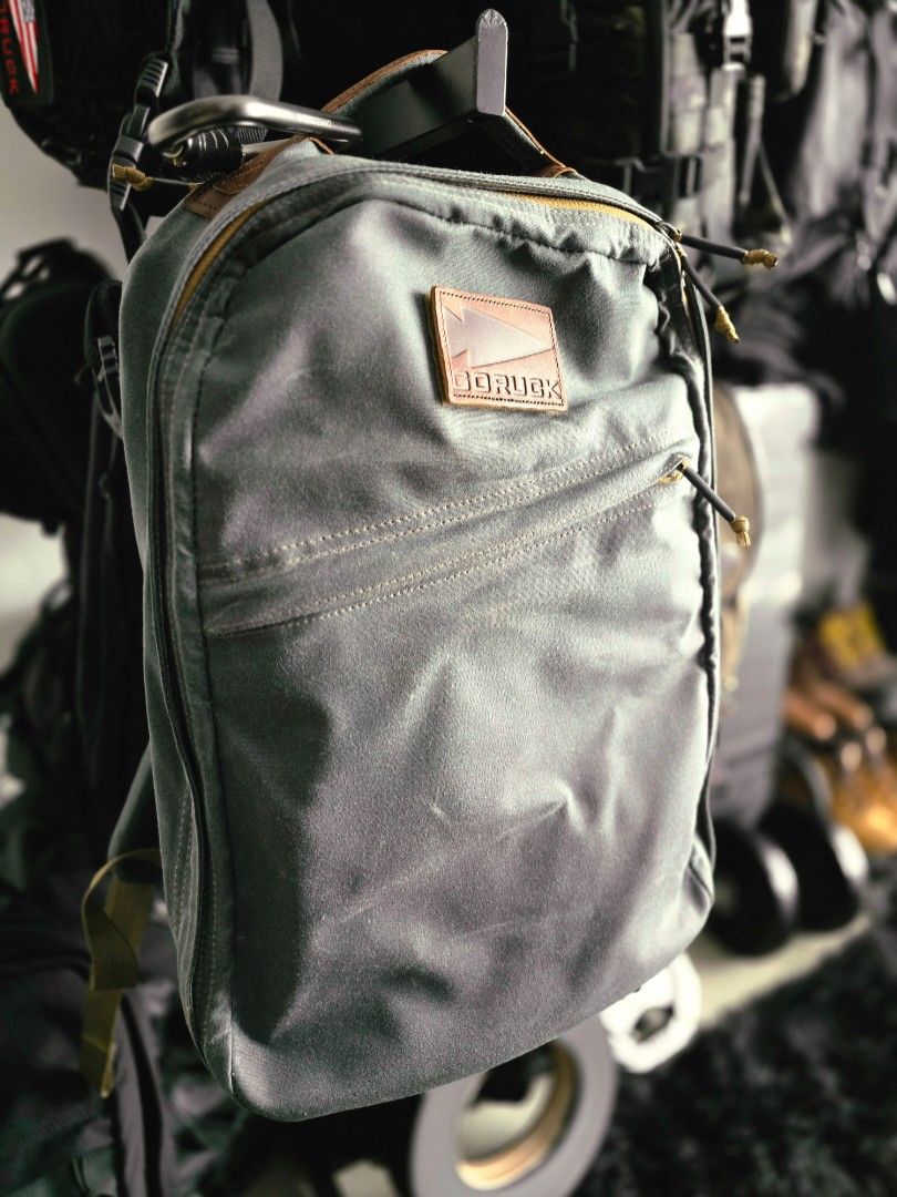 Goruck GR1 Heritage Slate Grey Waxed Canvas 21l Red Wing leather handle ...