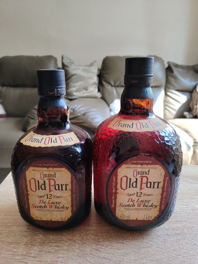 GRAND OLD PARR AGED 12 YEARS DE LUXE SCOTCH WHISKY 1 LITER, Food & Drinks, Alcoholic Beverages ...