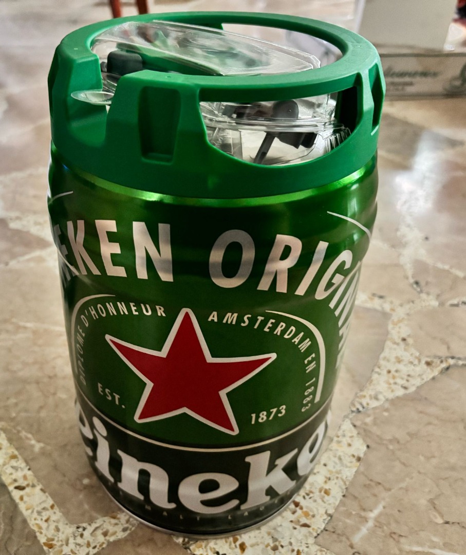 Heineken Original Lager Beer Mini Keg 5L, Food & Drinks, Beverages on ...