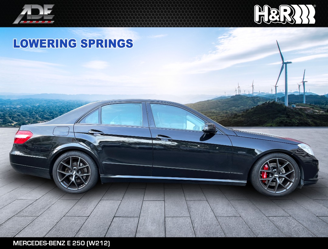 H&R LOWERING SPRINGS ON MERCEDES-BENZ E 250 (W212), Car Accessories ...