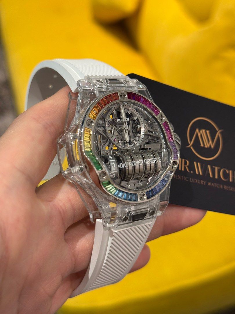 Hublot Big Bang MP-11 Sapphire Case with Factory Gem-set Bezel, Luxury ...