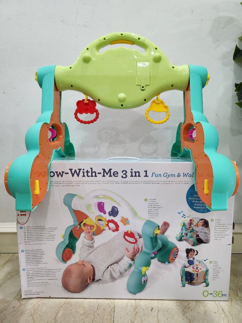 Infantino Grow With Me 3 in 1 Fun Gym and Walker, Babies & Kids, Infant ...