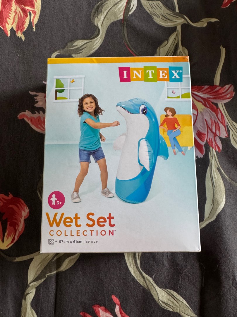 Intex punching float dolphin, Hobbies & Toys, Toys & Games on Carousell