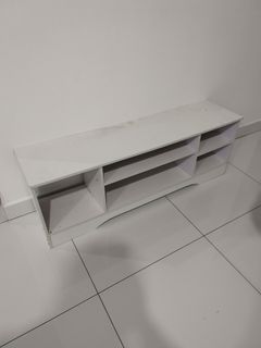 Black Wooden TV Cabinet | Kabinet TV Kayu Hitam, Furniture & Home ...