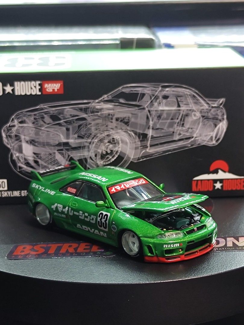 KAIDO HOUSE MINIGT NISSAN SKYLINE GTR R33 IMAI RACING V1, Hobbies ...
