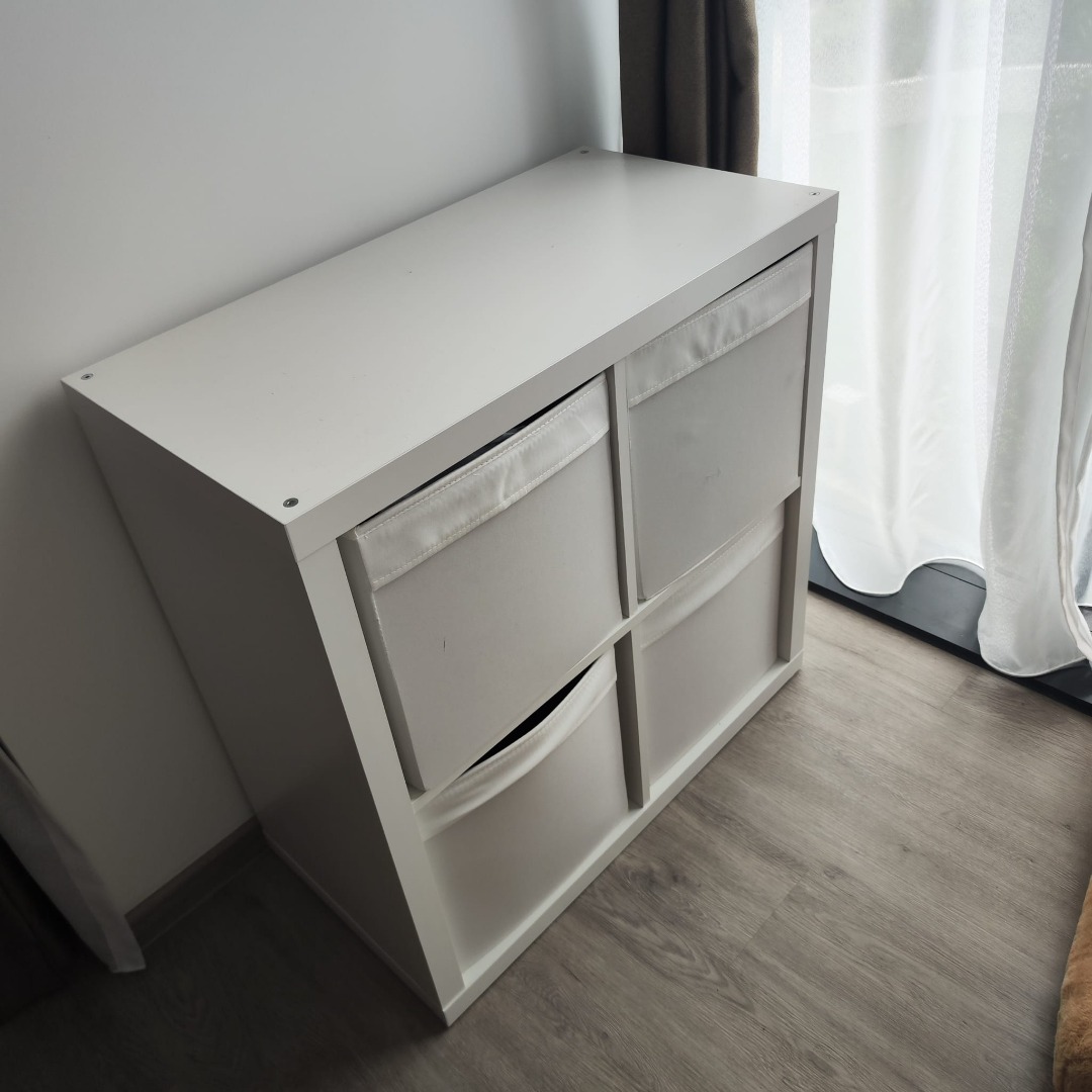 Kallax unit with inserts, Furniture & Home Living, Furniture, Shelves ...