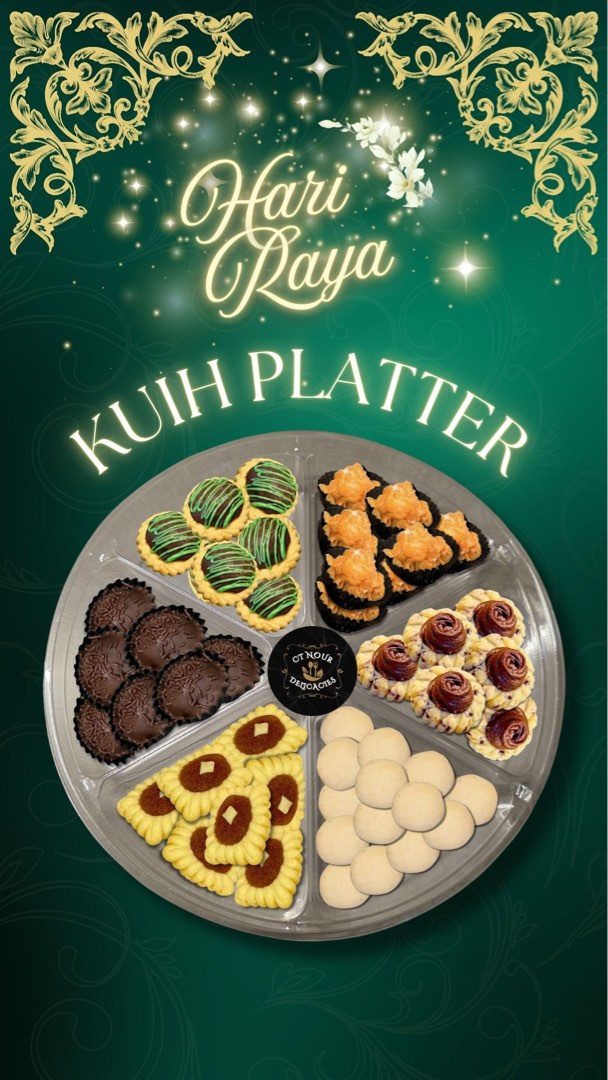 KUIH PLATTER / COOKIE PLATTER HARI RAYA 2025 ️ , Food & Drinks ...