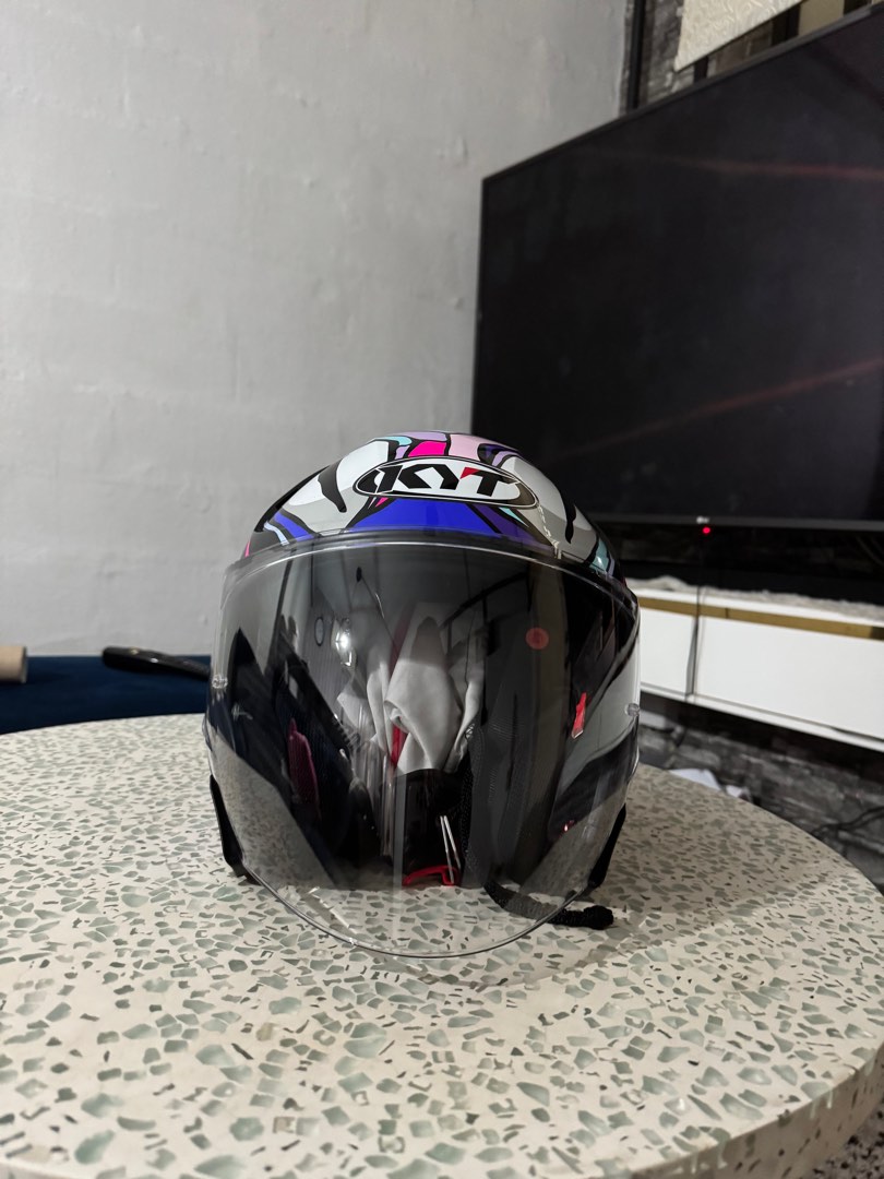 KYT TTR JET HELMET, Motorcycles, Motorcycle Apparel on Carousell