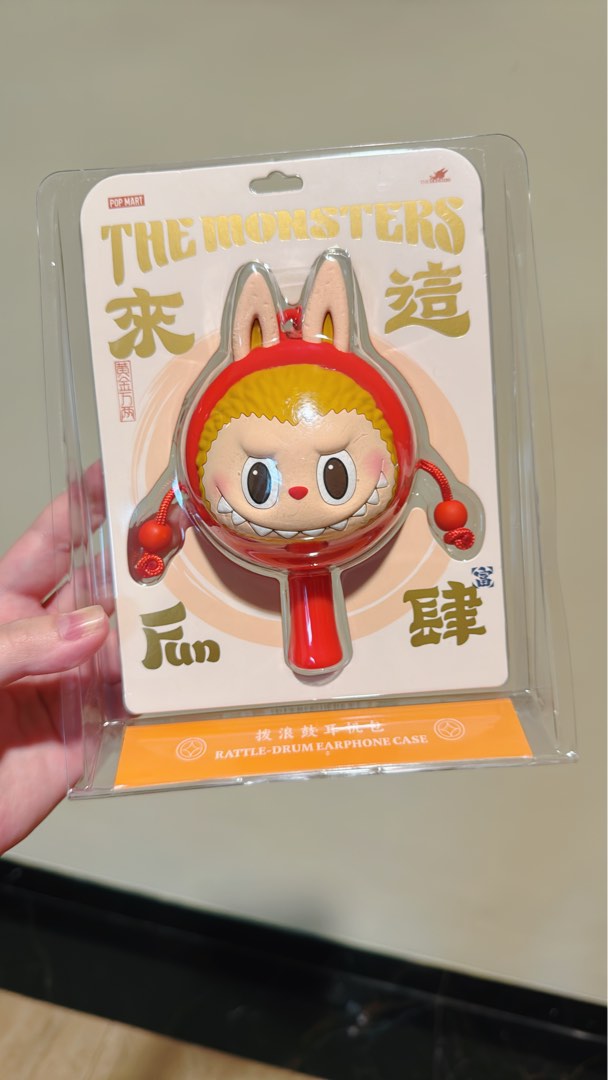 Labubu rattle drum earphone airpods case, Toys & Collectibles, Lainnya ...
