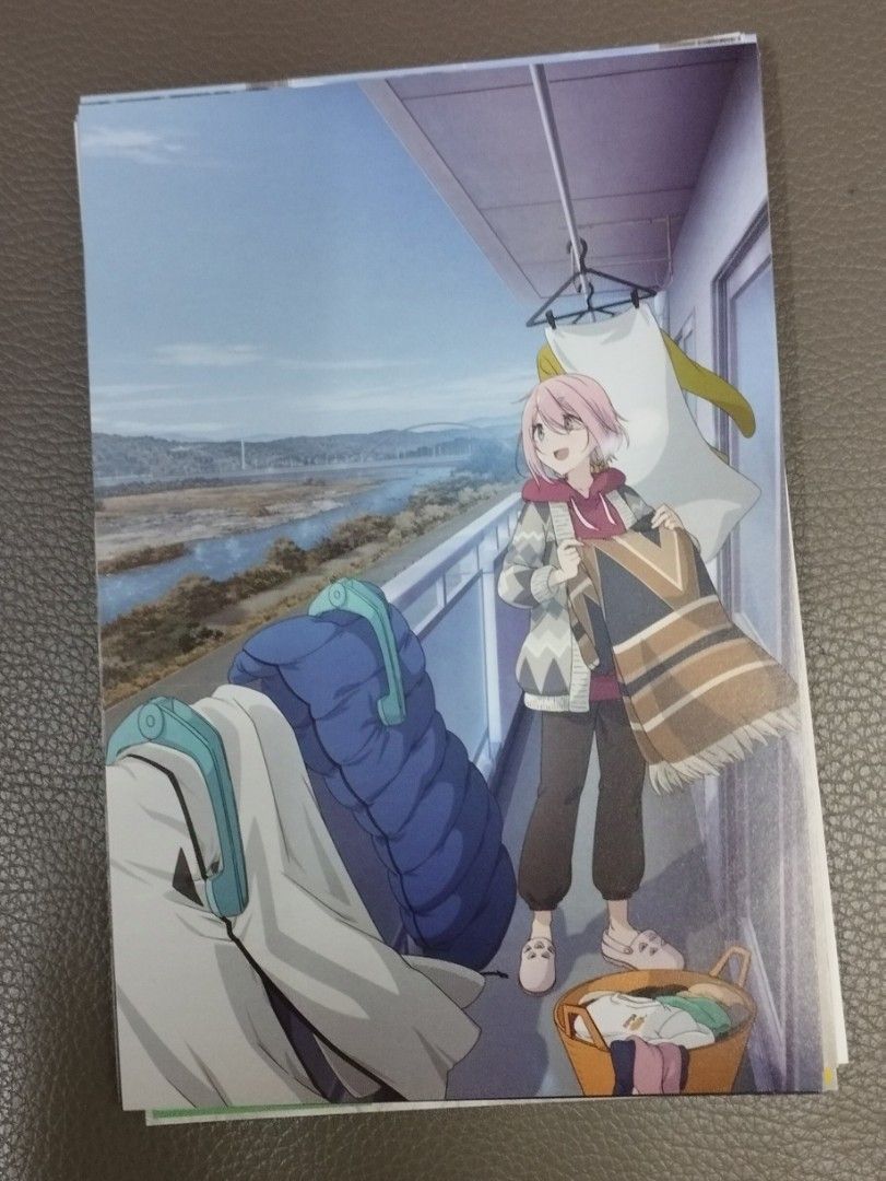 Laid-Back Camp Yuru camp postcard Rin shima nadeshiko aoi inuyama ayano toki ogaki ena saito ...