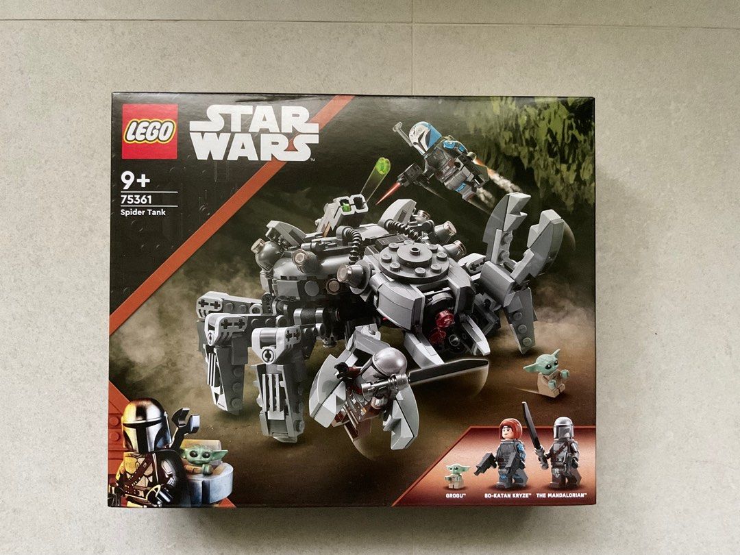 LEGO Star Wars 75361 Spider Tank Building Toy Set (526 Pieces), Hobbies ...