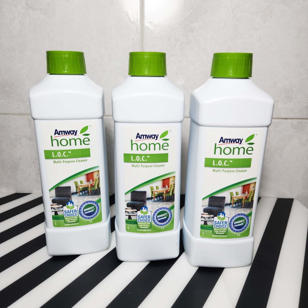 Amway LOC Multi-Purpose Cleaner 1L (Bundle of 3), Furniture & Home ...