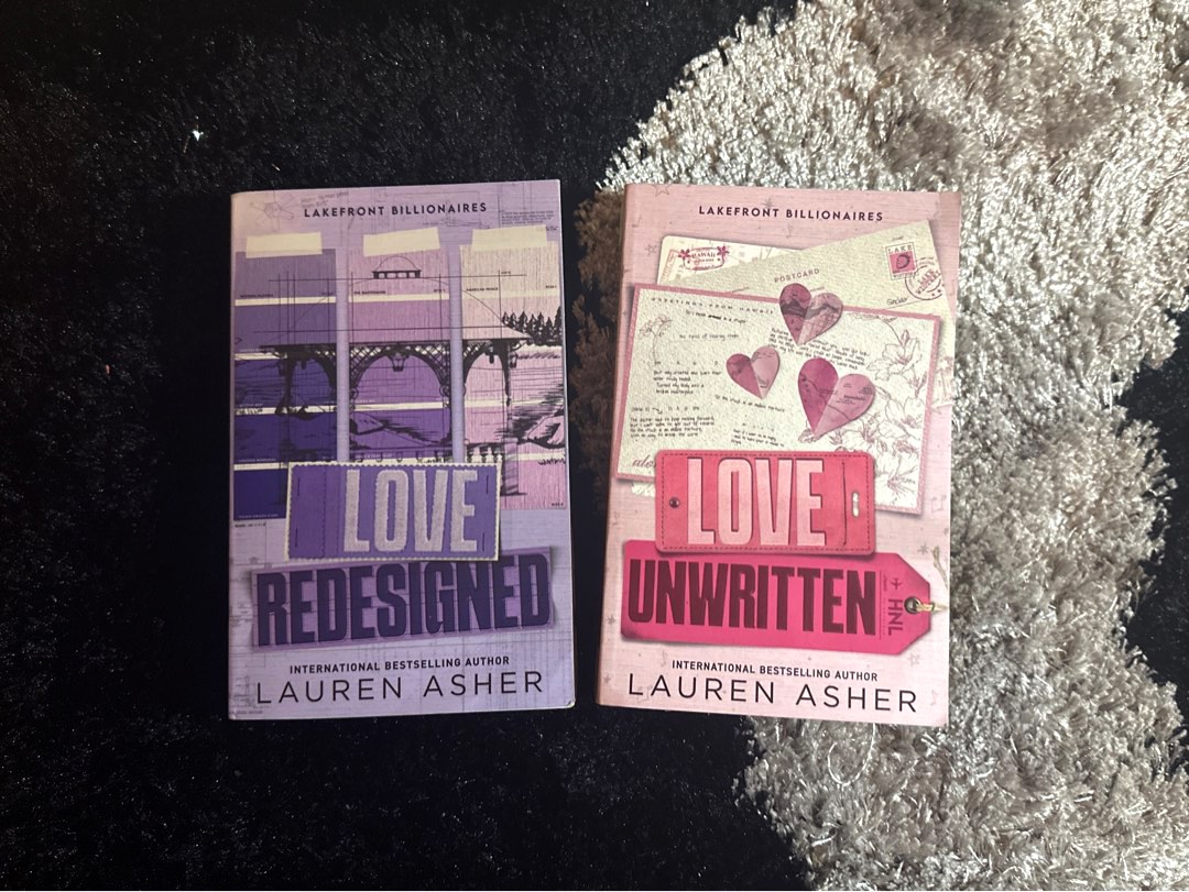 Love Redesigned & Love Unwritten - Lauren Asher English story book ...