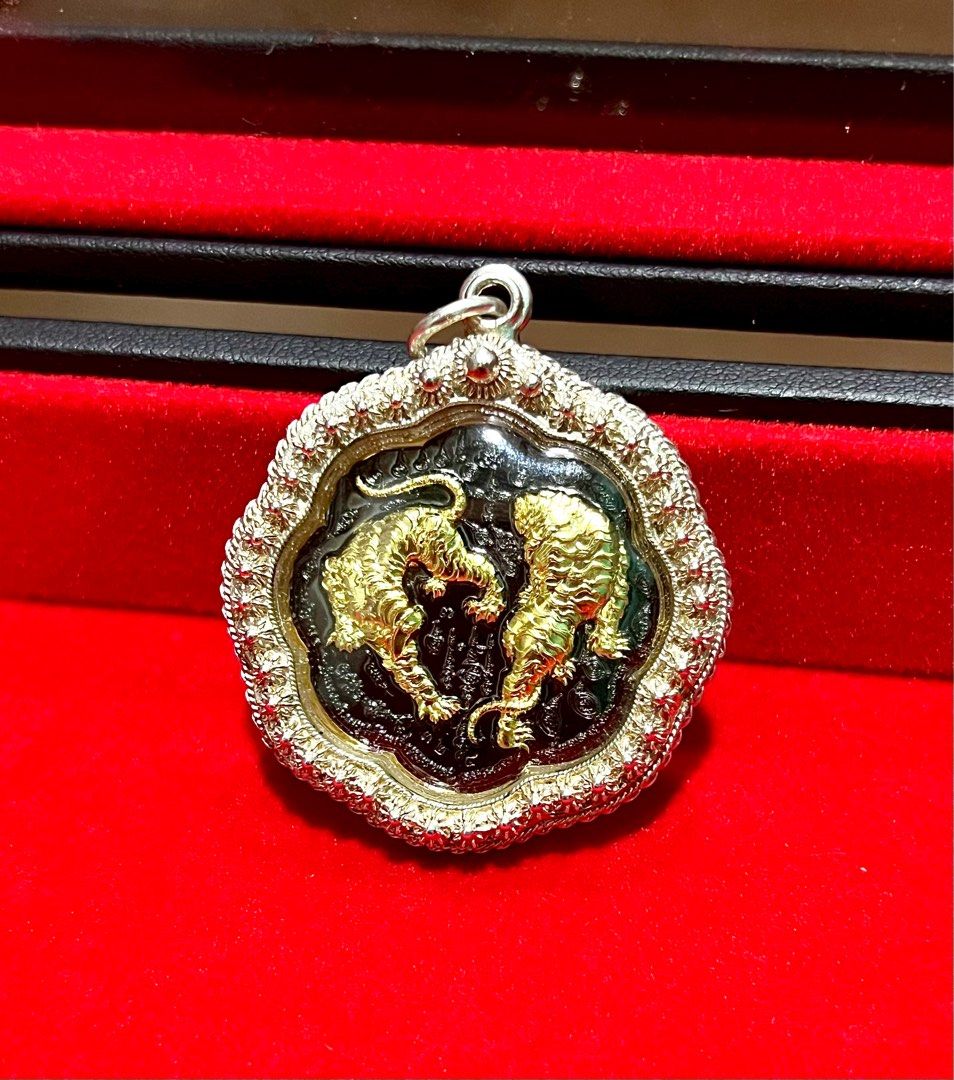 Lp Channai Twin Tigers Yant Takro. Black Rhodium / Bullet Phim. Made ...