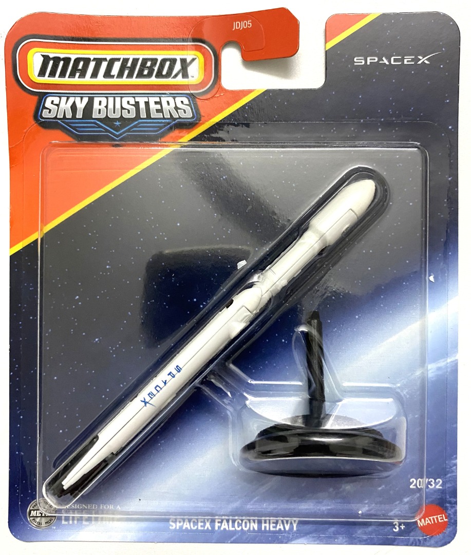 Matchbox Sky Buster Space X Falcon Heavy Spacecraft Starship Passenger ...