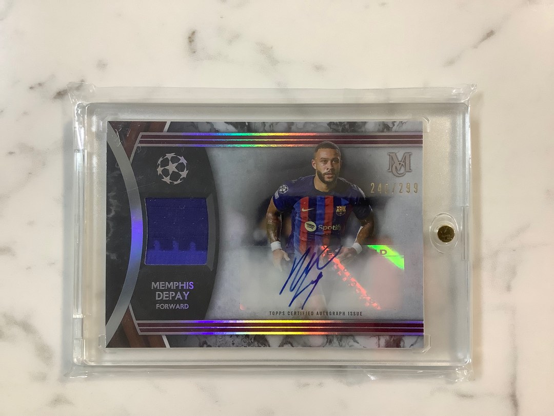 Merlin Memphis Depay Barcelona Autograph Card, Hobbies & Toys ...