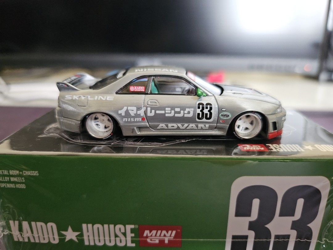 Mini GT Kaido House Nissan Skyline GT-R R33 Imai Racing V1 Green ...