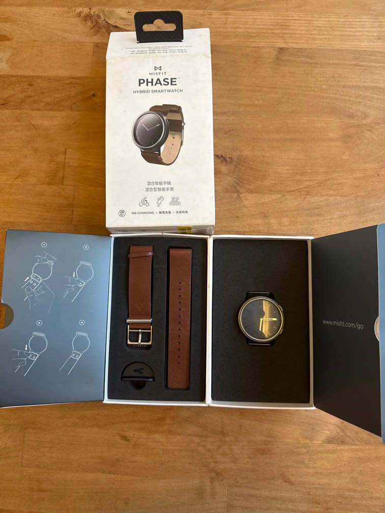 Misfit Phase Hybrid smartwatch, Men's Fashion, Watches & Accessories ...