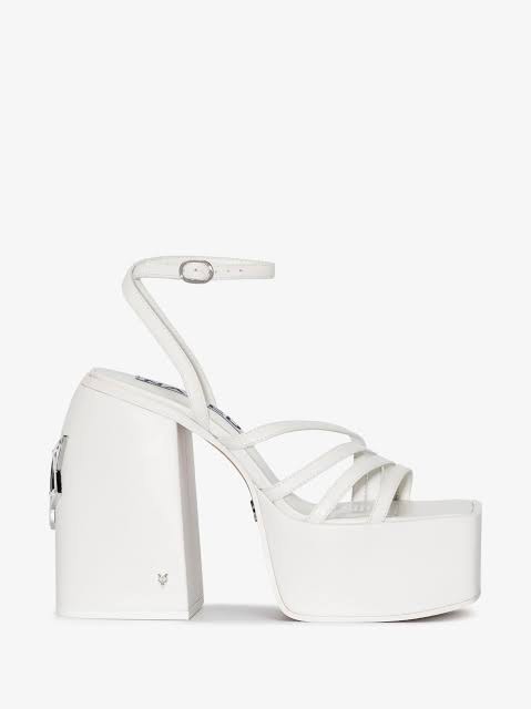 Naked wolfe jada 140 platform heels white, Women's Fashion, Footwear ...