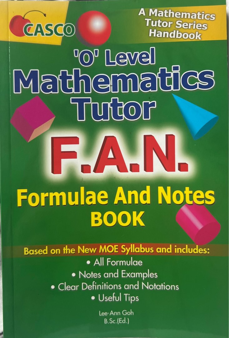 O Level Mathematics book with formulas and notes, Hobbies & Toys, Books ...