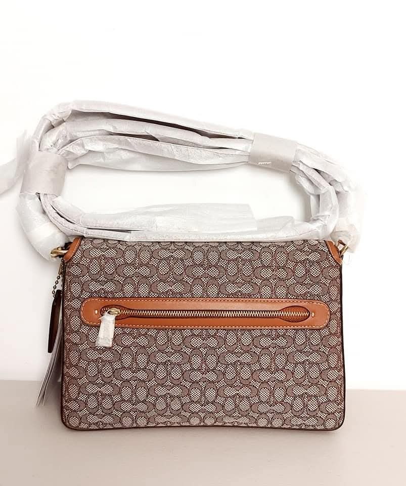 Original and brand new Coach Soft Tabby Shoulder Bag in Micro Signature ...