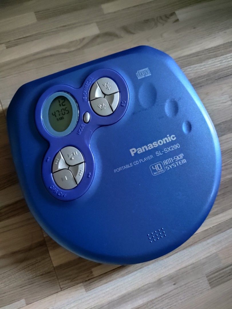 Panasonic CD Walkman SL-SX290 Blue Colour Edition Portable Player ...