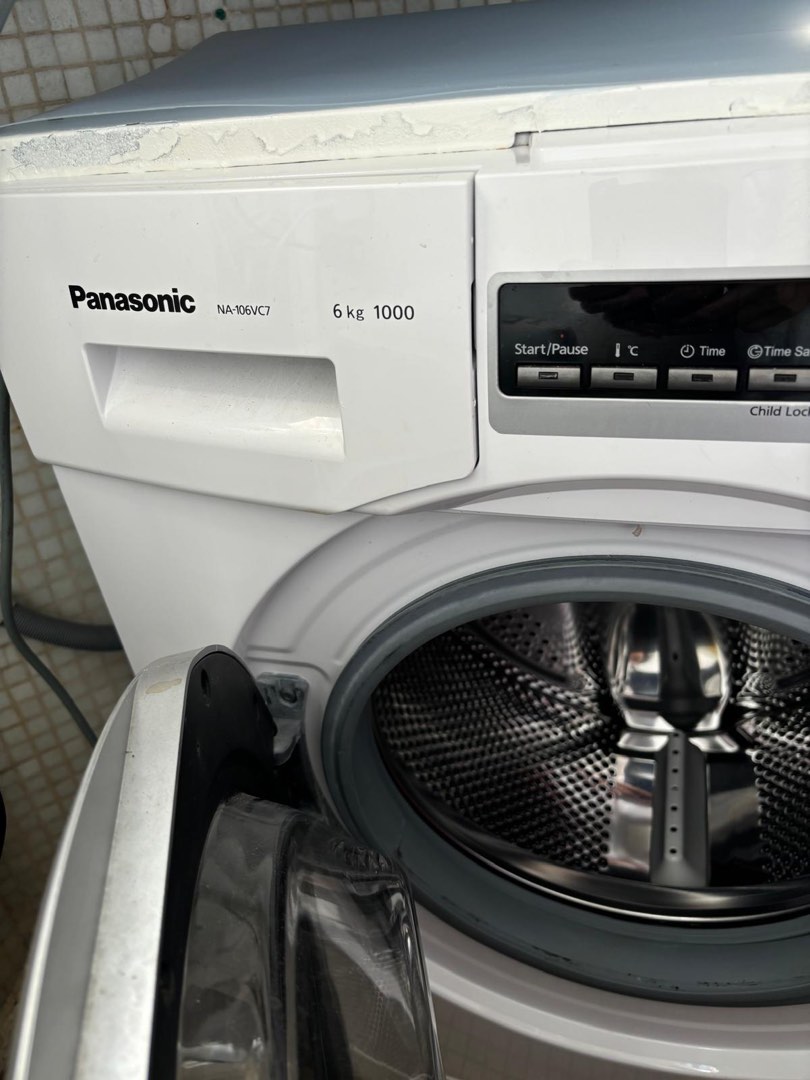 Panasonic washing machine NA 106 VC7 6kg and 1000 轉 洗衣機, 家庭電器, 洗衣機及乾衣機 ...