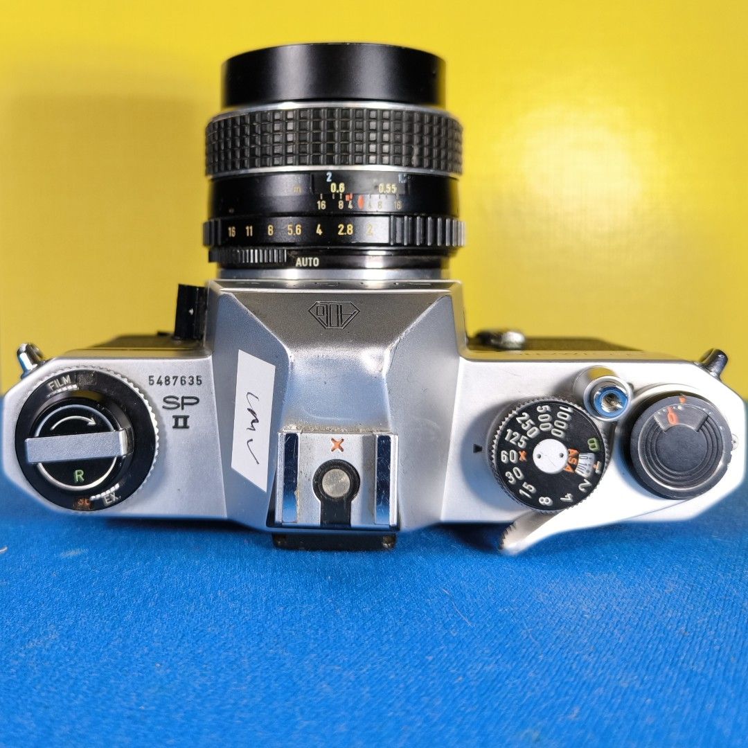 Pentax Asahi SPii SP2 super Takumar 55mm f2 lens all works, Photography, Cameras on Carousell
