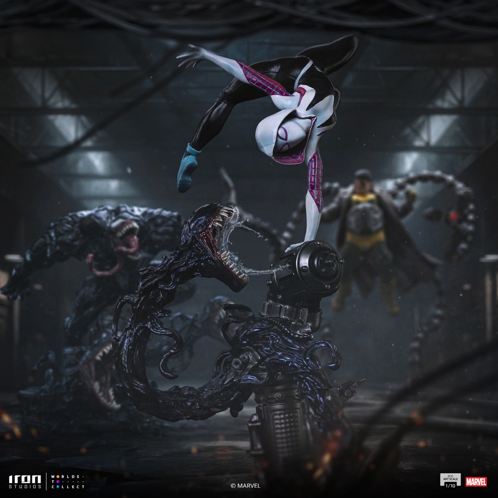 Iron Studios Ghost-Spider - Spider-Man vs Villains Diorama - Art Scale ...