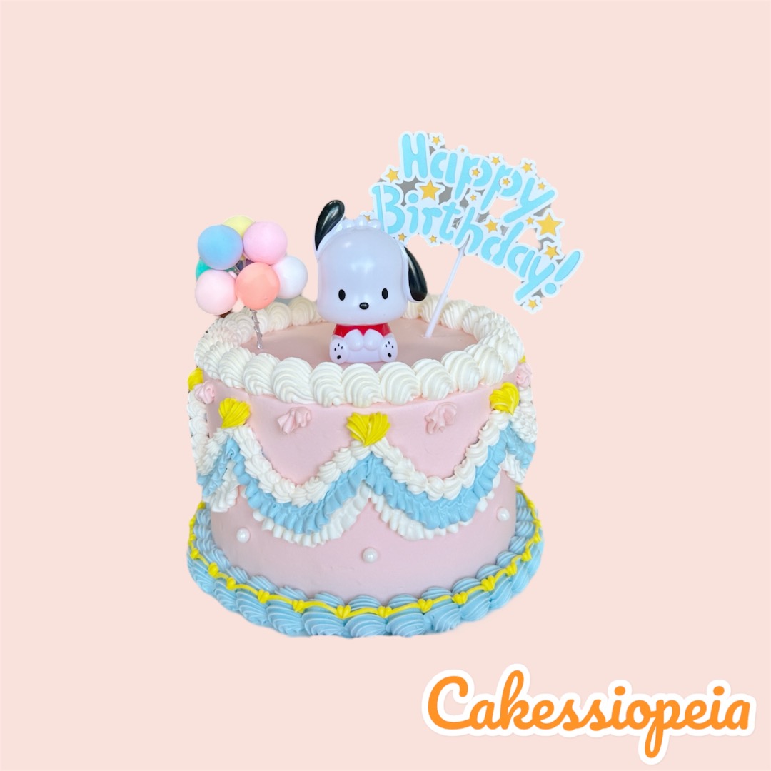 Pochacco Design Cake/Birthday Cake/Customised Cake, Food & Drinks ...