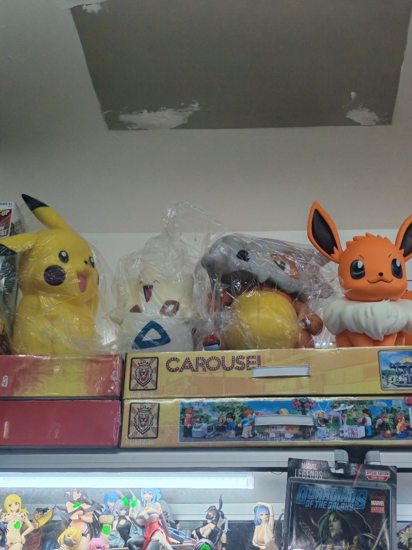 Pokemon Figure big size 1:1 Scale 38cm Pikachu, Eevee, Cubone, Togepi ...