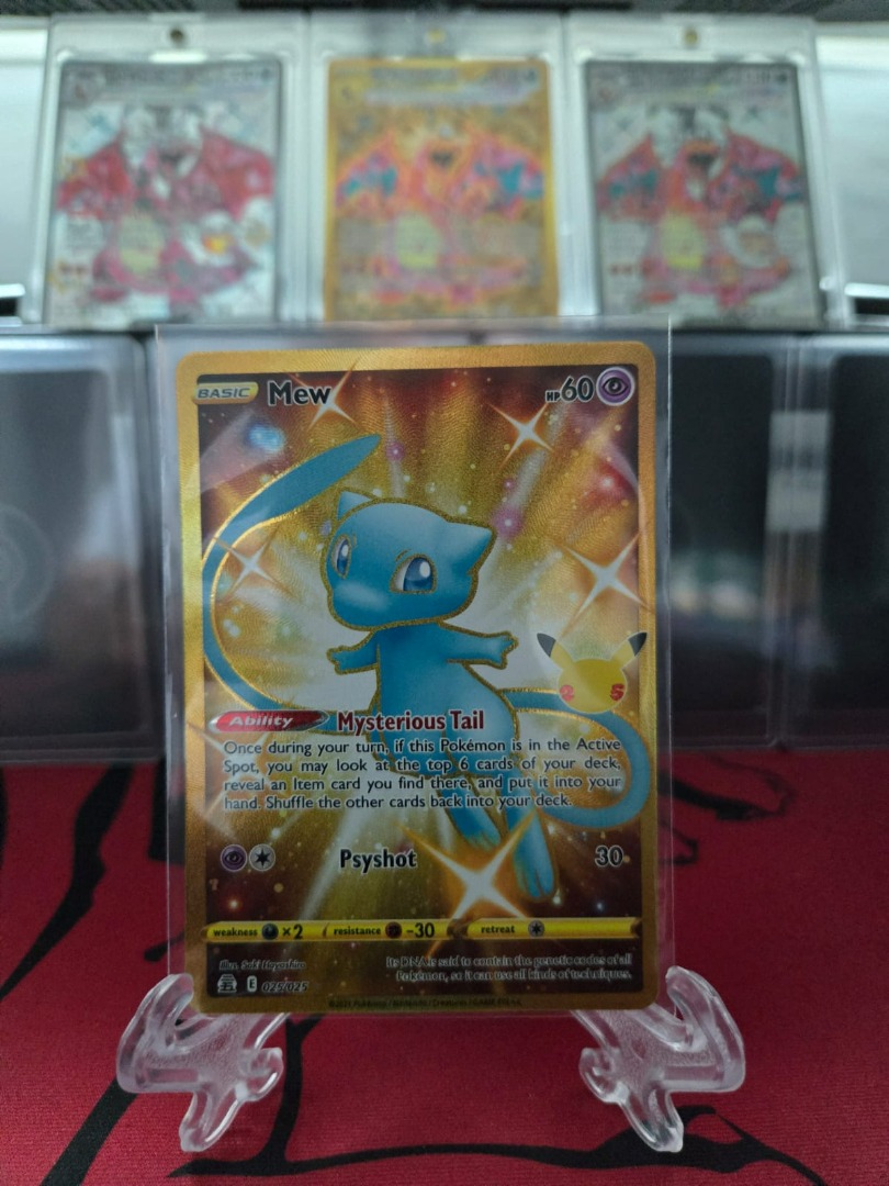 Pokemon Mew Gold 025/025 (Celebrations 25th Anniversary), Hobbies ...