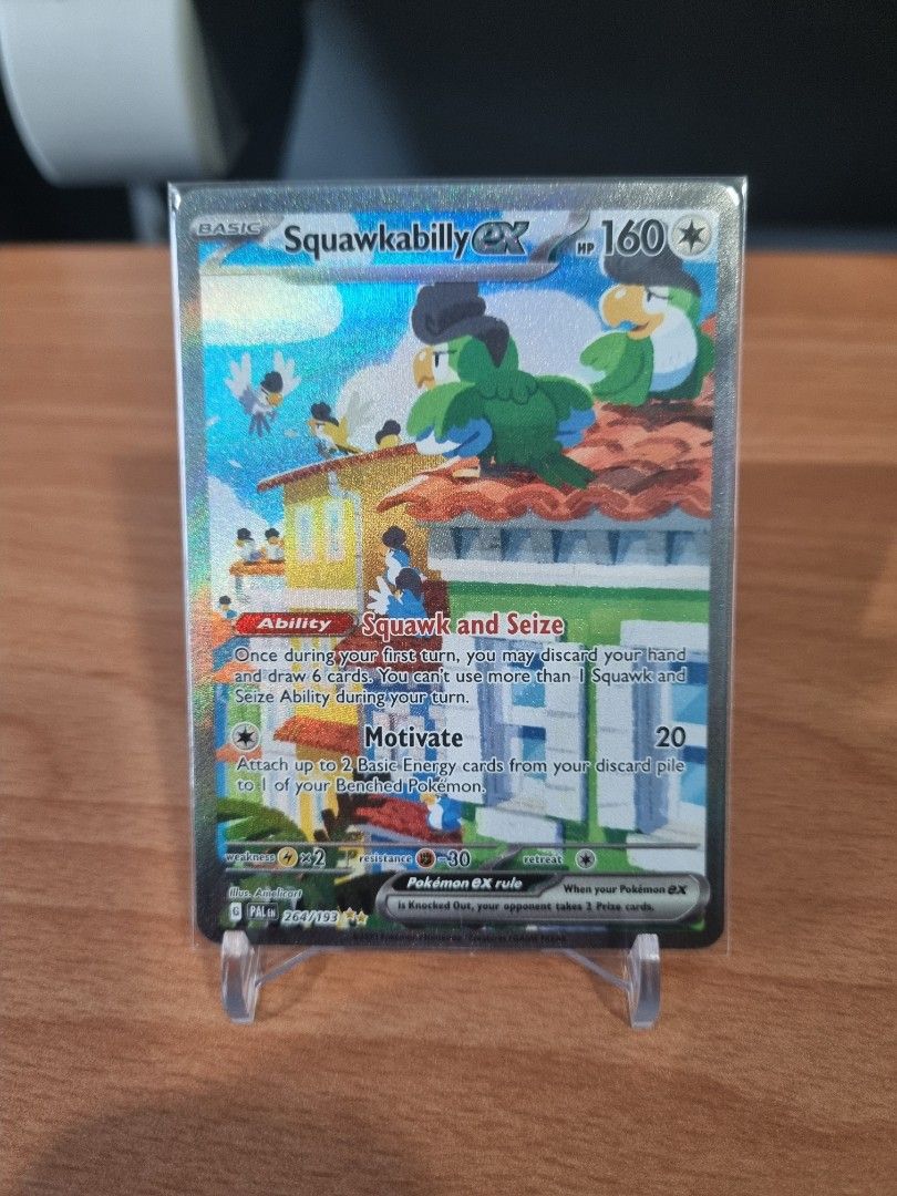 Pokemon Squawkabilly EX SIR Paldea Evolved 264/193 Card, Hobbies & Toys ...