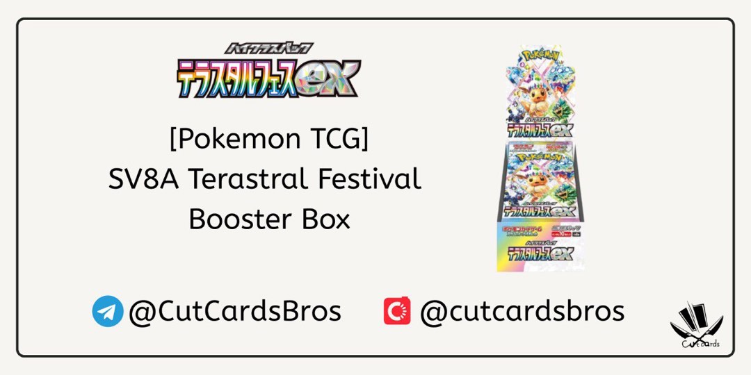 Pokemon TCG SV8a unshrink terastral festival booster box, Hobbies ...