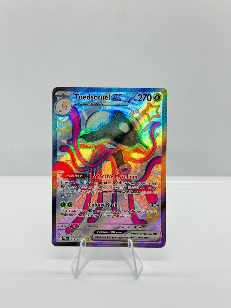 Pokemon TCG Toedscruel ex Full Art Paldean Fates, Hobbies & Toys, Toys ...