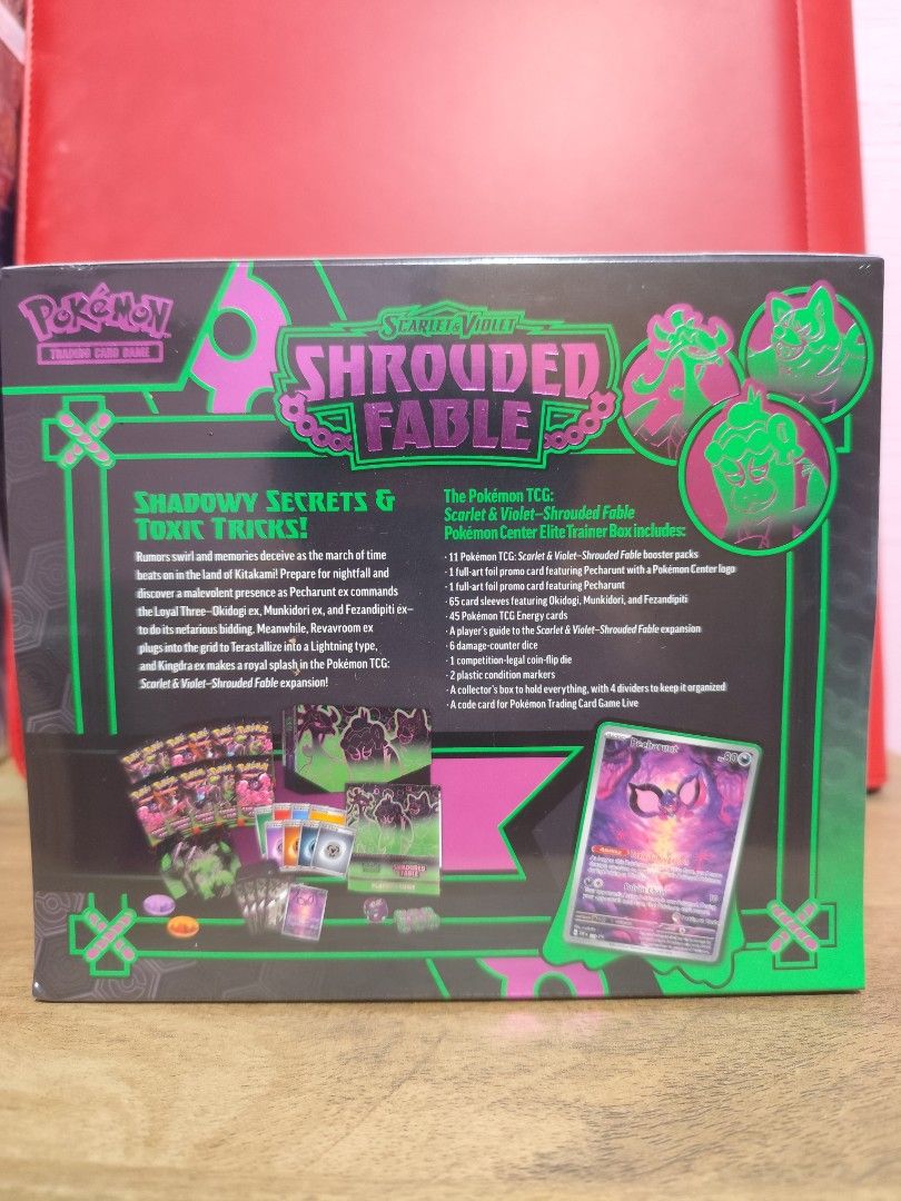 [Pokémon TCG] Shrouded Fable Pokemon Centre Elite Trainer Box, Hobbies ...