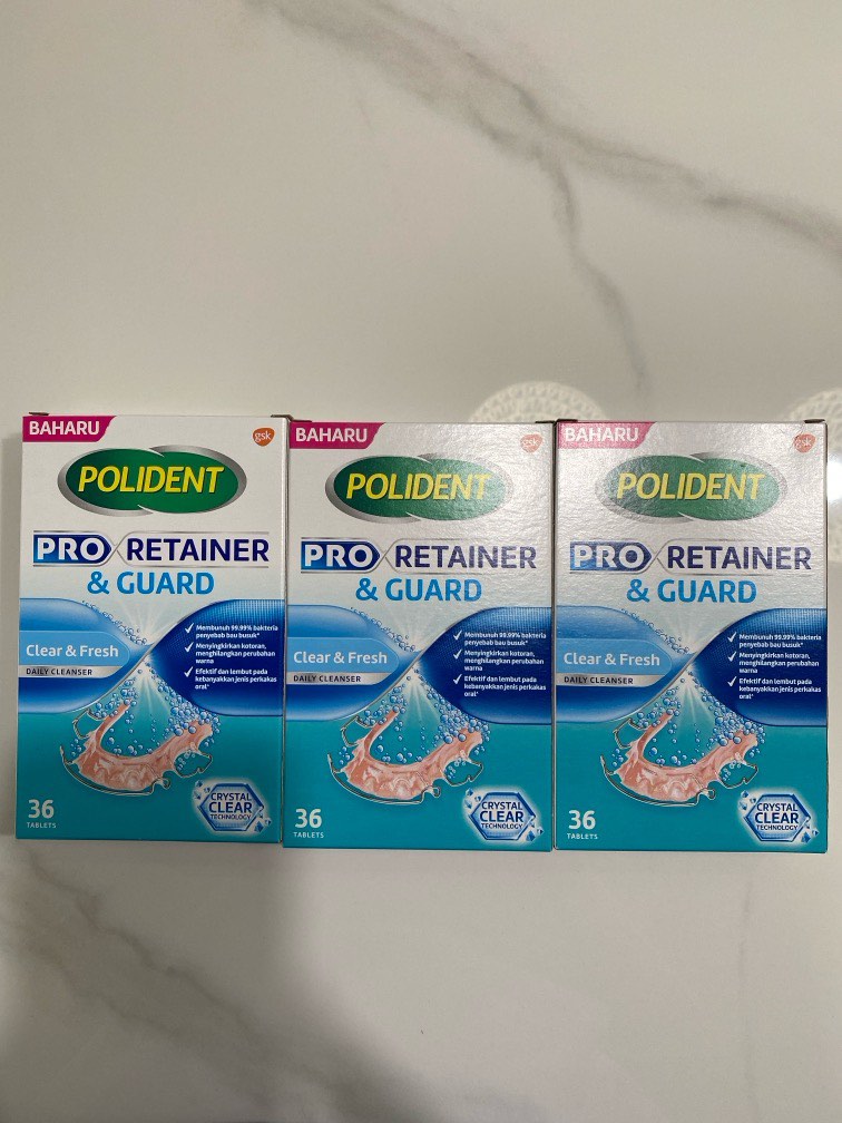 3x Polident pro retainer and guard, Beauty & Personal Care, Oral Care ...