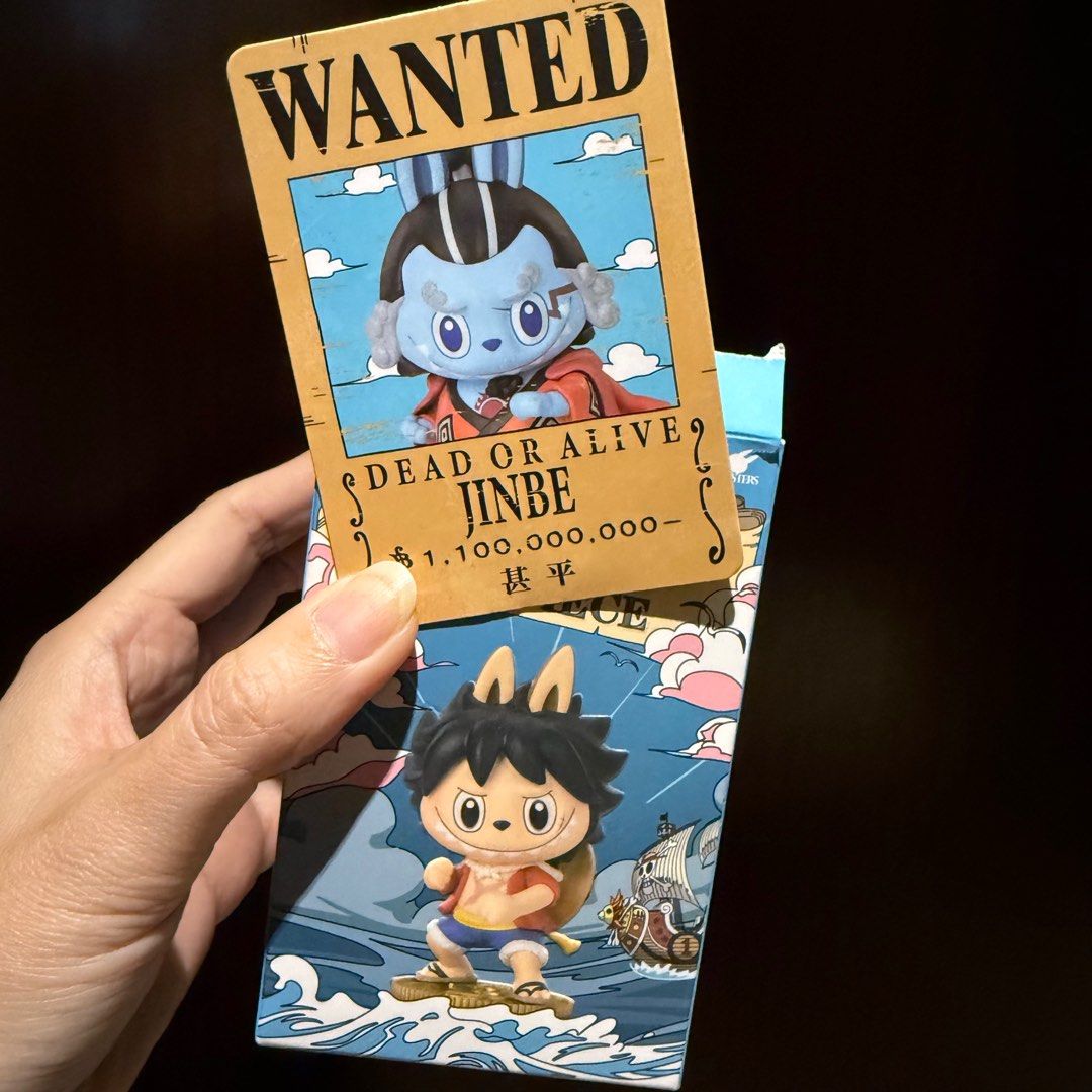 Pop Mart JINBE from One Piece x The Monsters Labubu, Hobbies & Toys ...