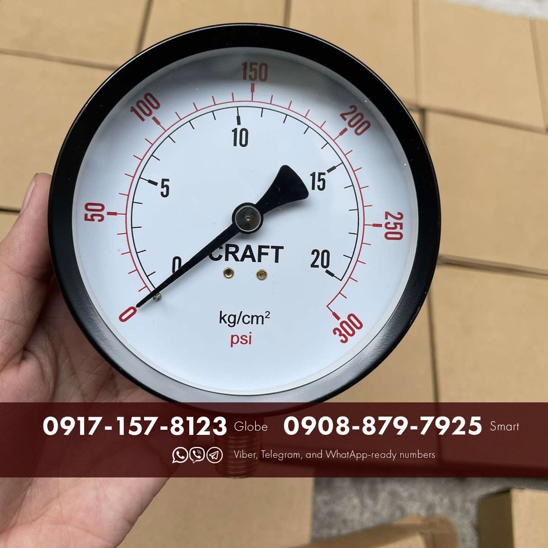 Pressure Gauge (1/4", 300 PSI, Craft), Commercial & Industrial ...
