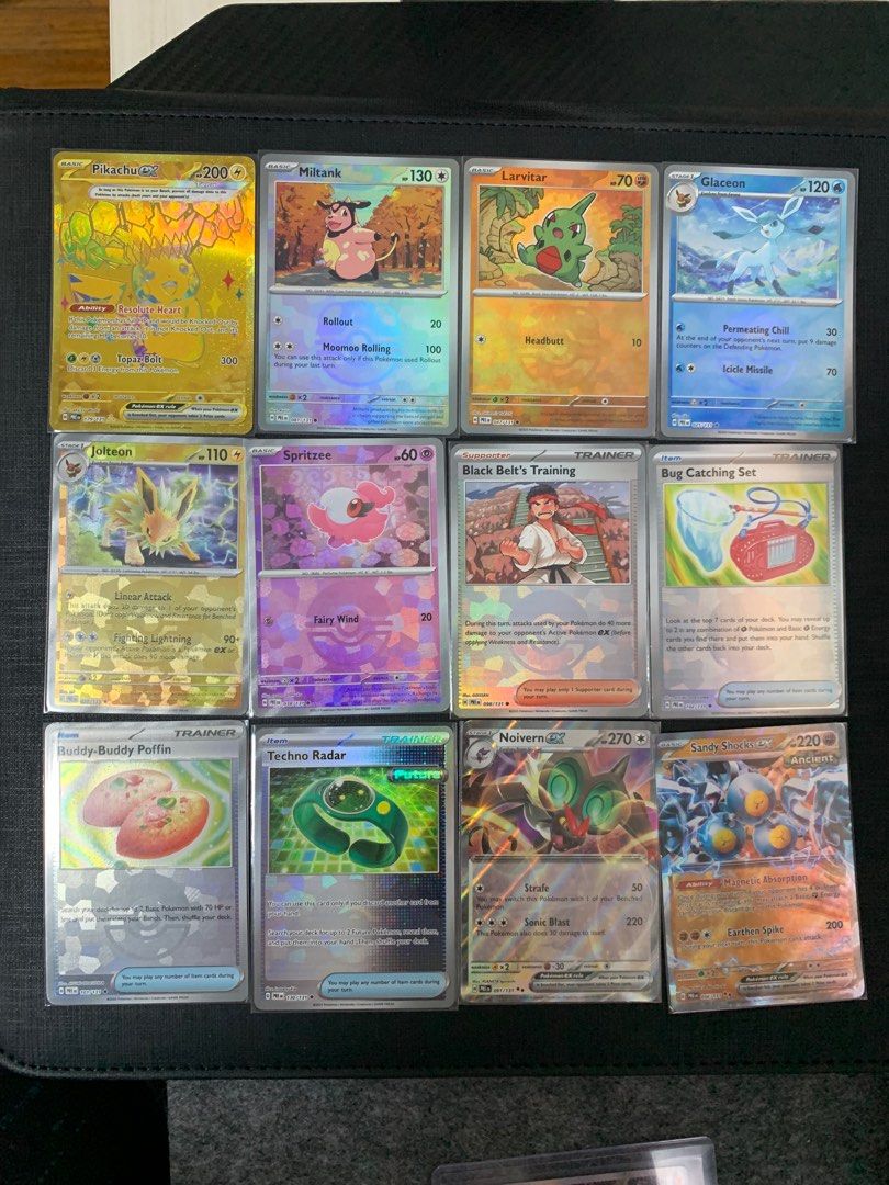 Prismatic Evolutions | Gold Pikachu EX | Masterball | Glaceon Jolteon ...