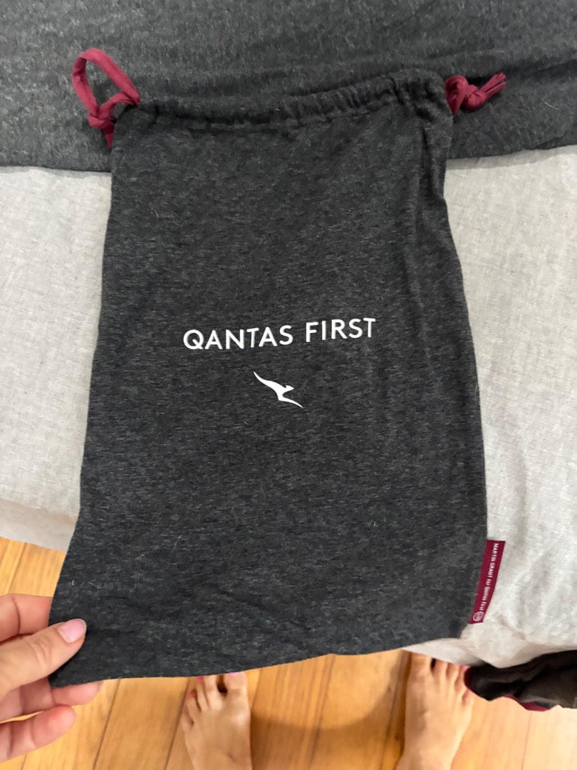 Qantas First Class pjs, Luxury, Apparel on Carousell